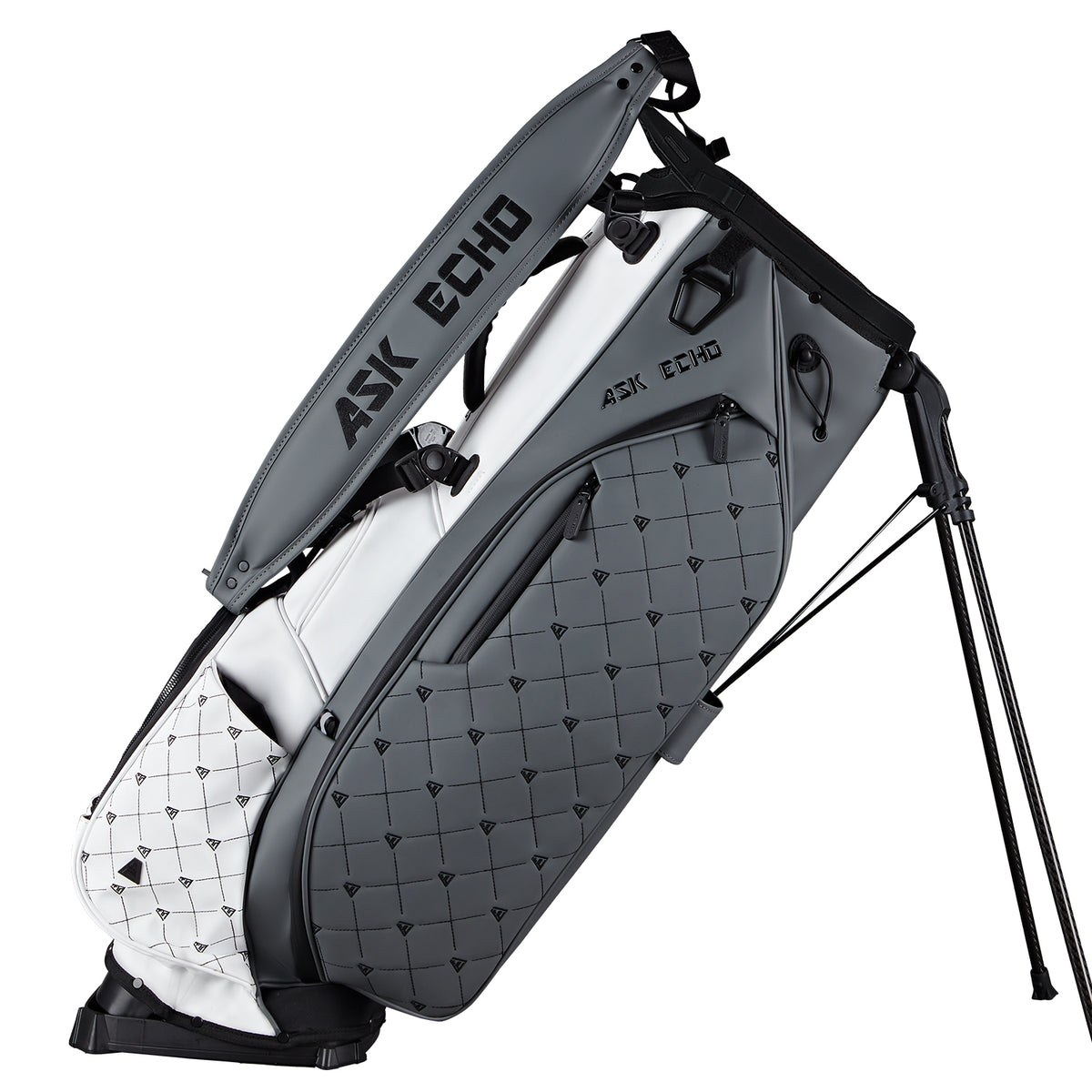 Ask Echo 2025 Prestige-14 Way Full Length Hybrid Leather Stand Bag / G