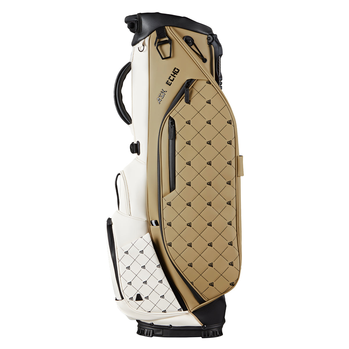 Ask Echo 2025 Prestige-5 Way Compact Leather Leather Stand Bag / Toast