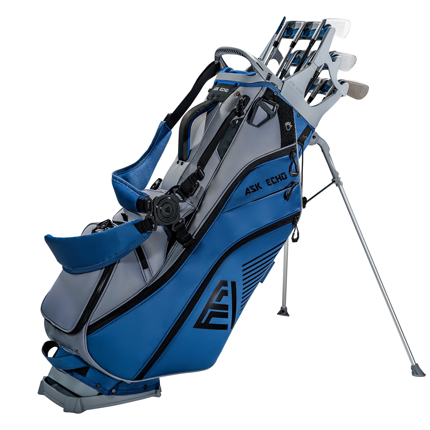 Ask Echo 2026 ST-14 Hybrid Stand Bag and Pendor Lock Club Organizer Bu